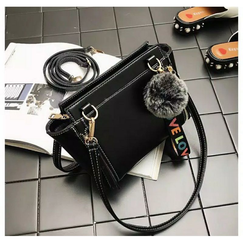 Jual Tas import hitam / tas batam / tas modern | Shopee Indonesia