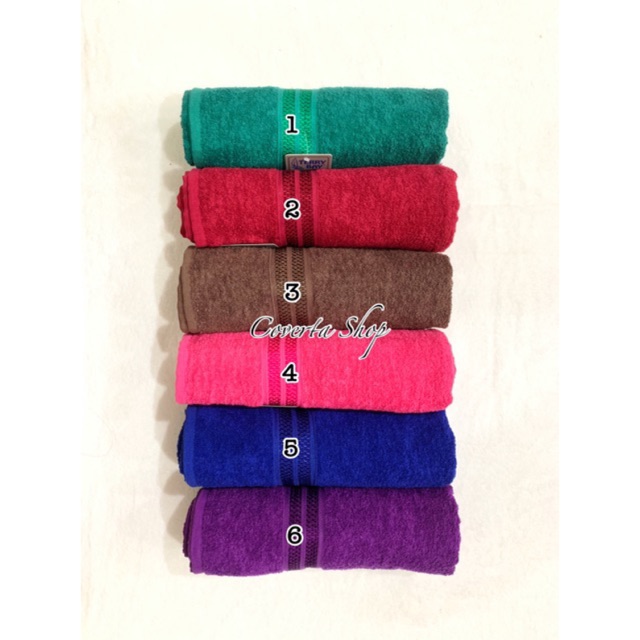 Jual Handuk Mandi Dewasa Polos Aneka Warna Terry Bay | Shopee Indonesia