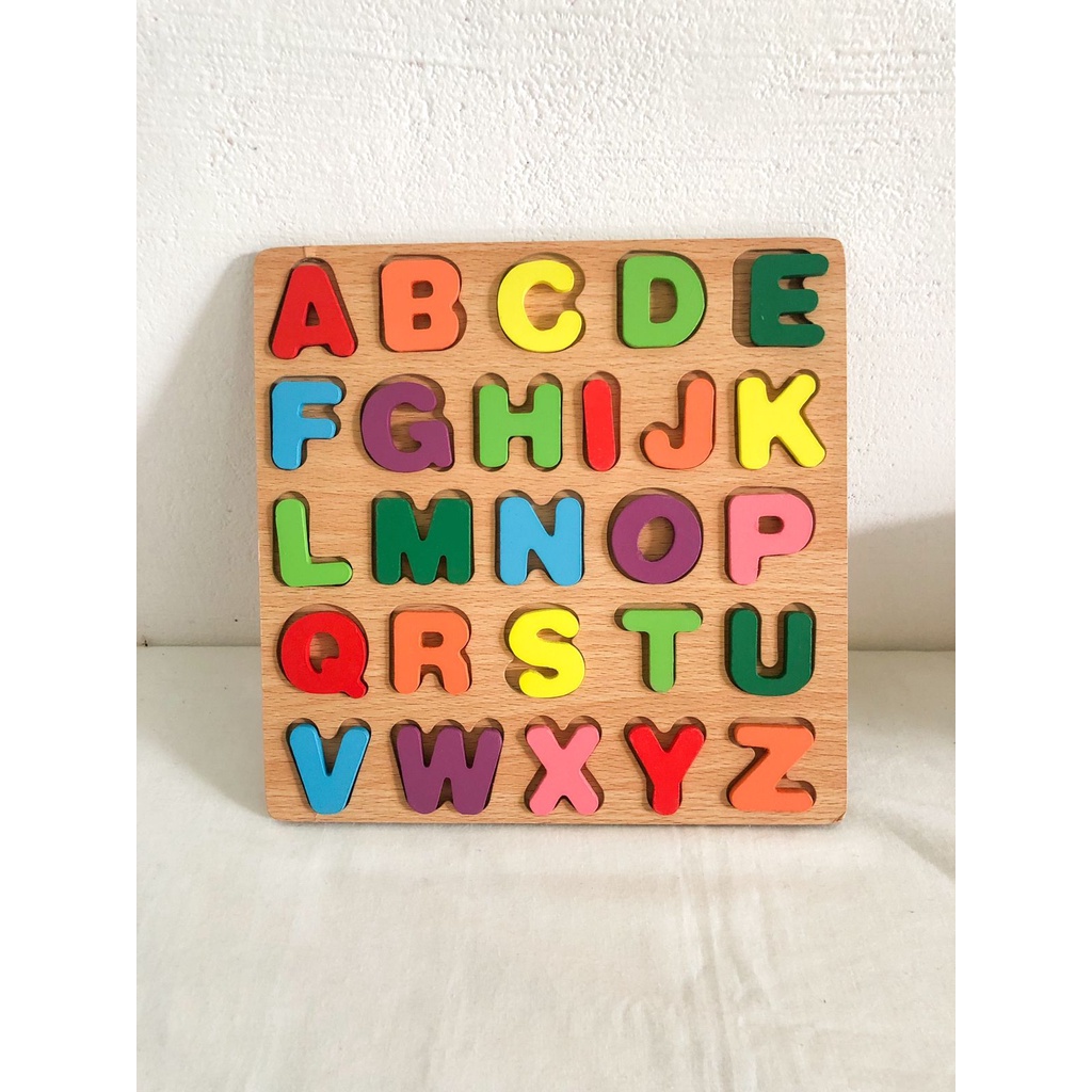 Jual Alphabet Puzzle (mainan edukasi anak mengenalkan huruf) | Shopee ...