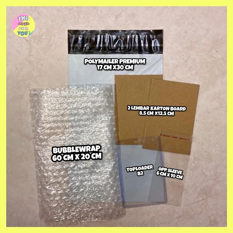 Jual [READY] Paket Safe Packing Photocard PC Trading Card TC KPOP (Karton Board + Toploader ...
