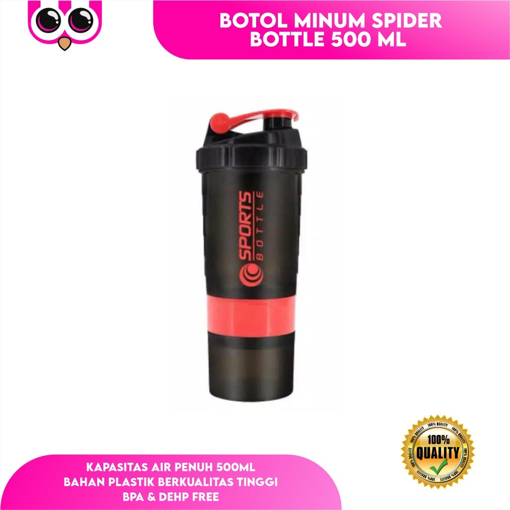 Jual [ SPIDER ] BOTOL MINUM SPIDER BOTTLE 500 ML / SHAKER DENGAN ...