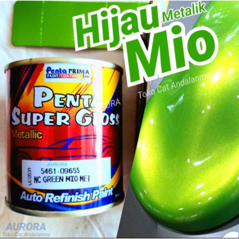 Jual Cat Penta Super Ijo Mio Gloss NC Green Mio Met Hijau Yamaha ...