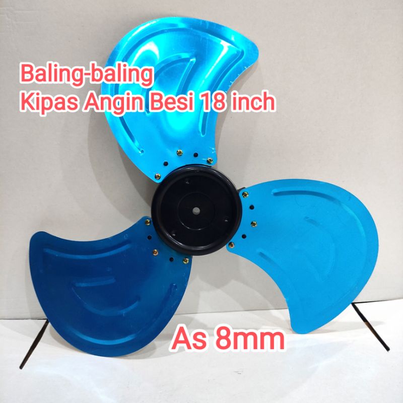 Jual Baling-baling Kipas Angin Besi 18 inch as 8mm Tiang Pelastik 18 ...
