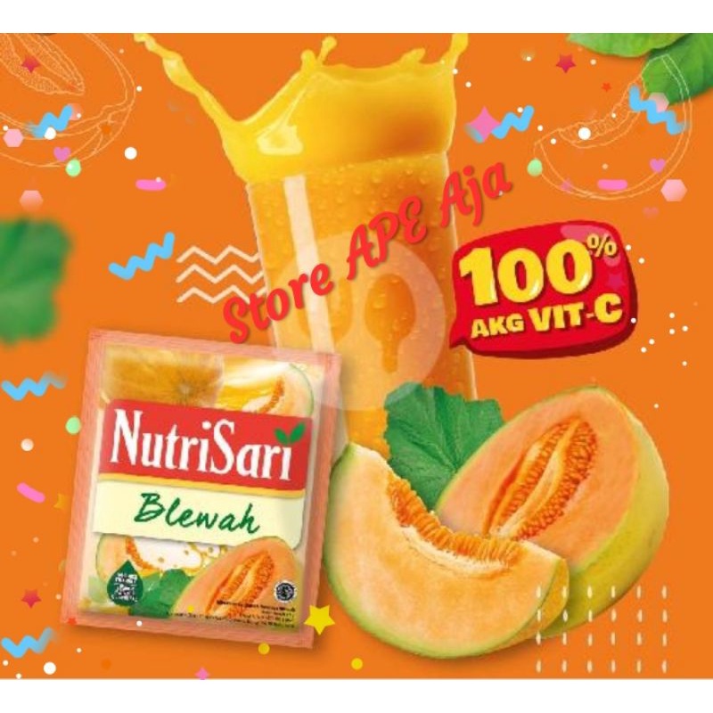 Jual Nutrisari Rasa Blewah [ 11gr x 10 sachet ] | Shopee Indonesia