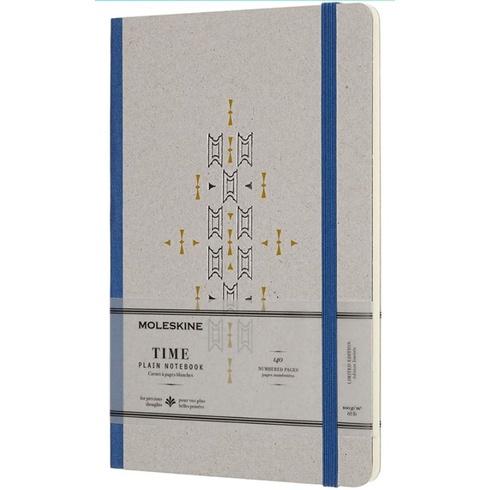 Jual Moleskine Time Notebook Blue Limited Edition - Plain Notebook ...