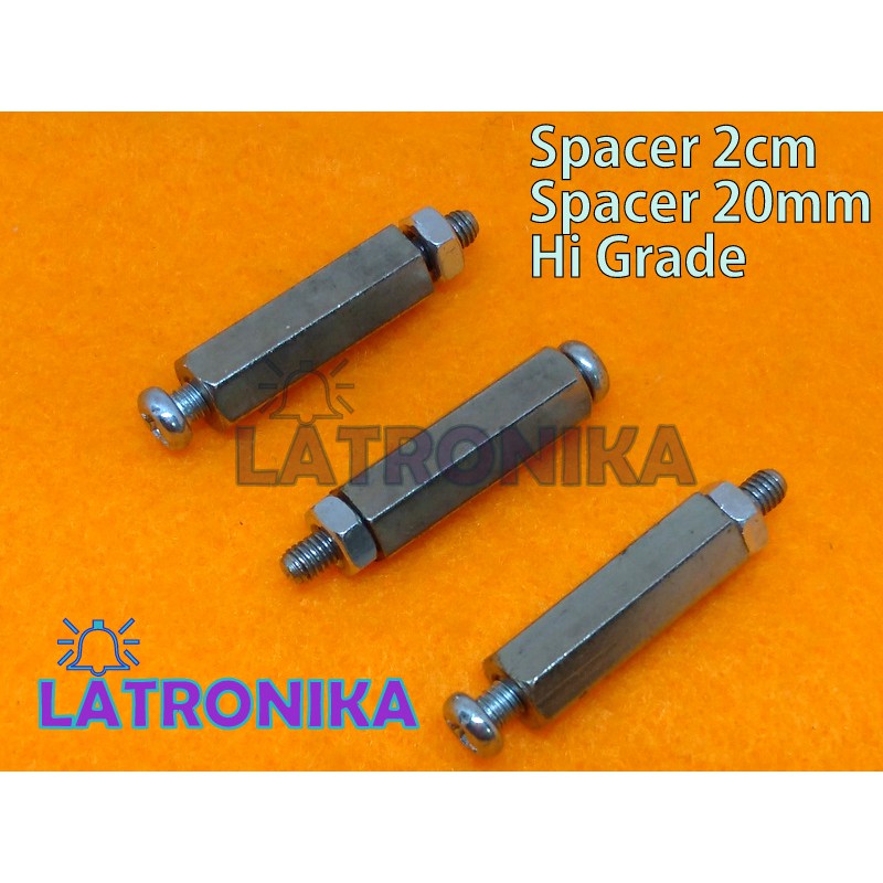 Jual Spacer 20mm 2cm Kaki PCB Logam Besi High Grade 20 mm 2 cm Hex ...