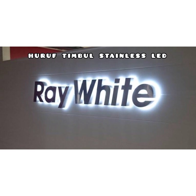 Jual huruf timbul stainless LED. | Shopee Indonesia
