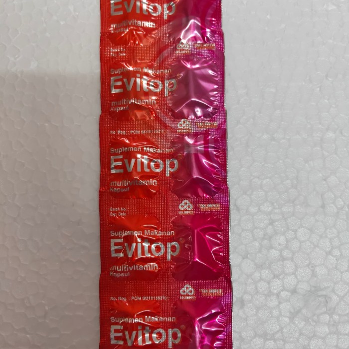 Jual Evitop Tablet - Multivitamin Anti Oksidan Vitamin E (Strip 10 ...