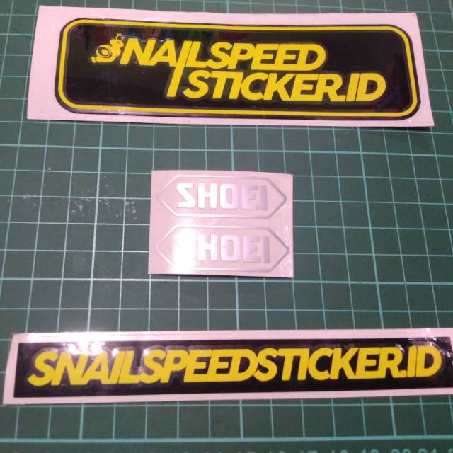 Jual Sticker helmet visor logo shoei silver 2s | Shopee Indonesia