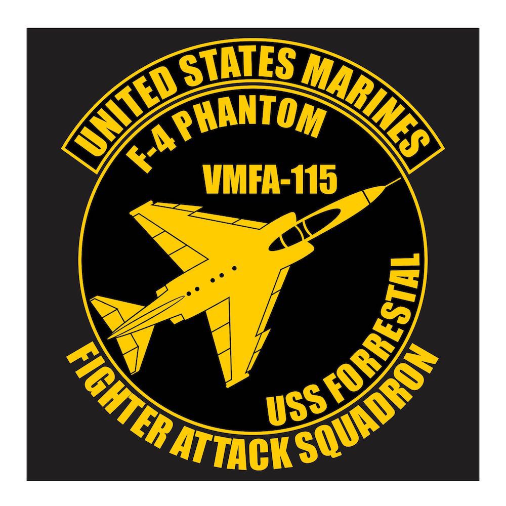 Jual US Marines F-4 Phantom VMFA-115 series 1 Cutting Sticker | Shopee ...