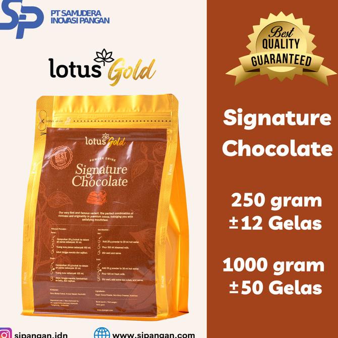 Jual Lotus Premium Signature Chocolate Powder - Bubuk Minuman Rasa ...