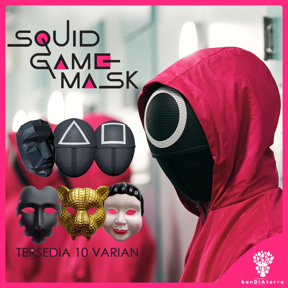 Jual Bandiaterra Squid Game Mask / Topeng Squid Game / Topeng Pesta ...