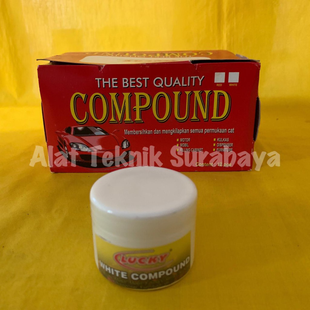 Jual ISI 12 PCS WHITE COMPOUND LUCKY RUBBING KOMPON KUMPON PUTIH ...