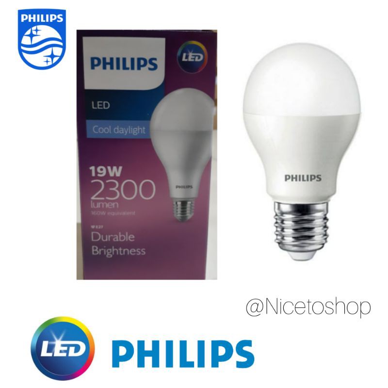 Jual Lampu Philips Bohlam LED Bulb 3W 4W 6W 8W 10W 12W 14.5W 19W ...