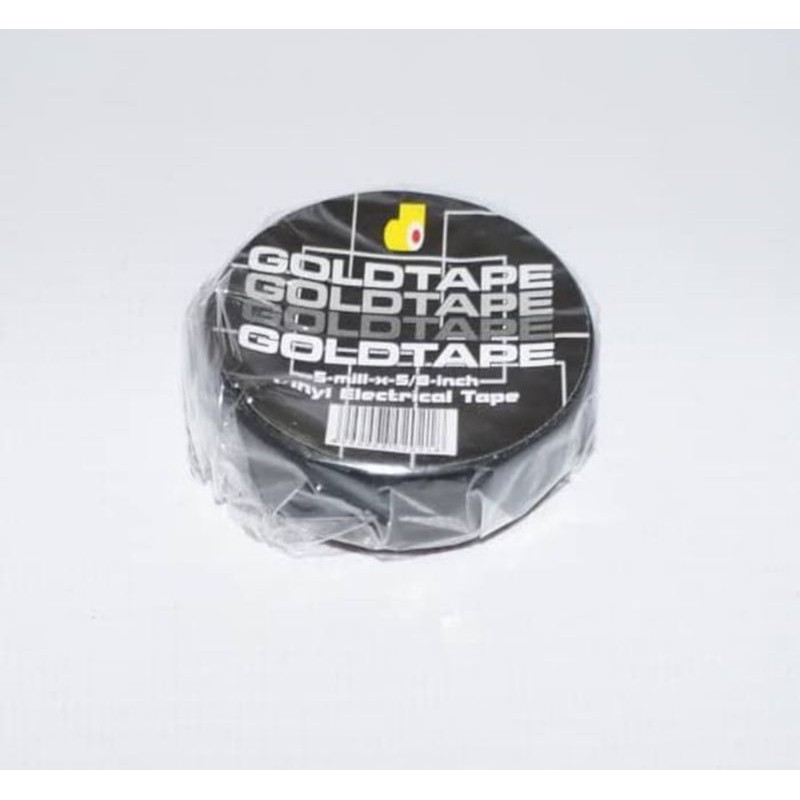 Jual Isolasi Listrik Isolasi Kabel Hitam 5 mill x 5/8 Inch Gold Tape ...