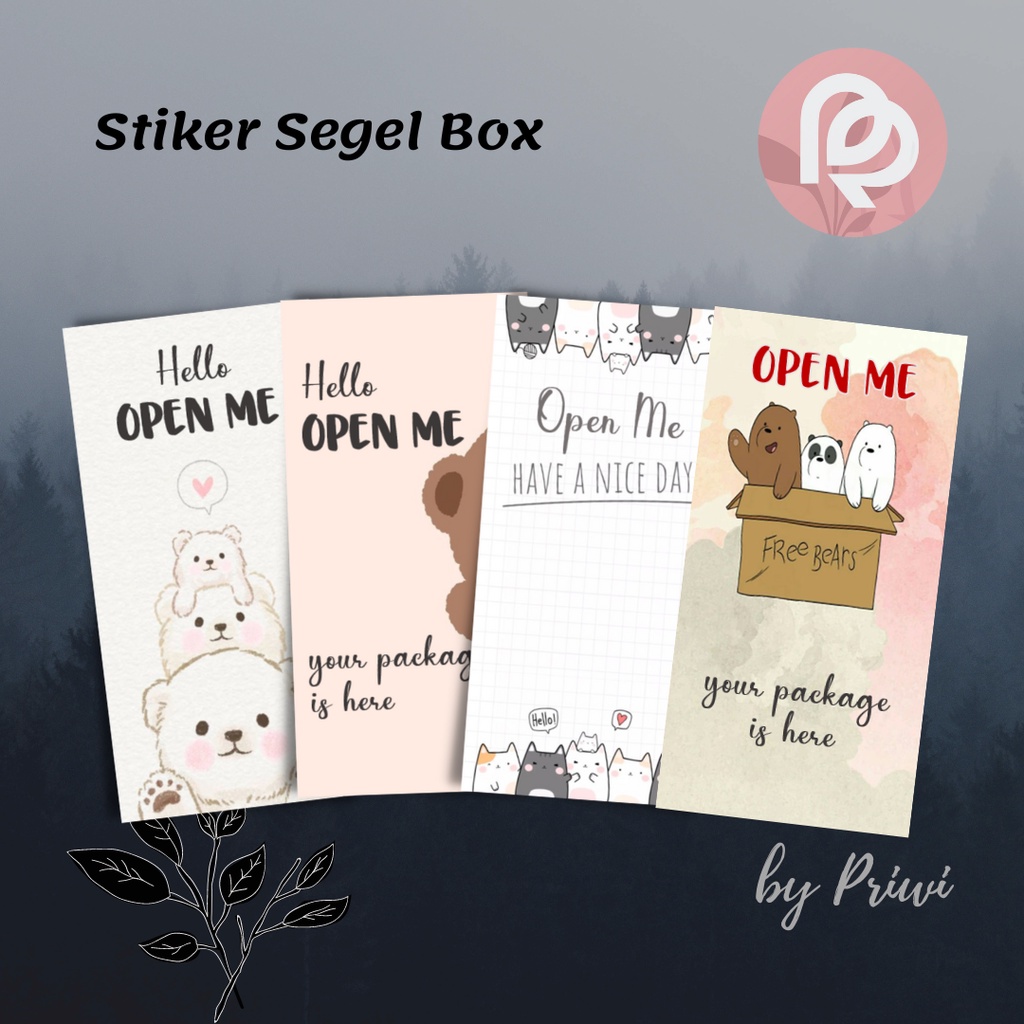 Jual STIKER SEGEL STIKER OPEN ME STIKER PACKAGING STIKER SEAL BOX READY ...