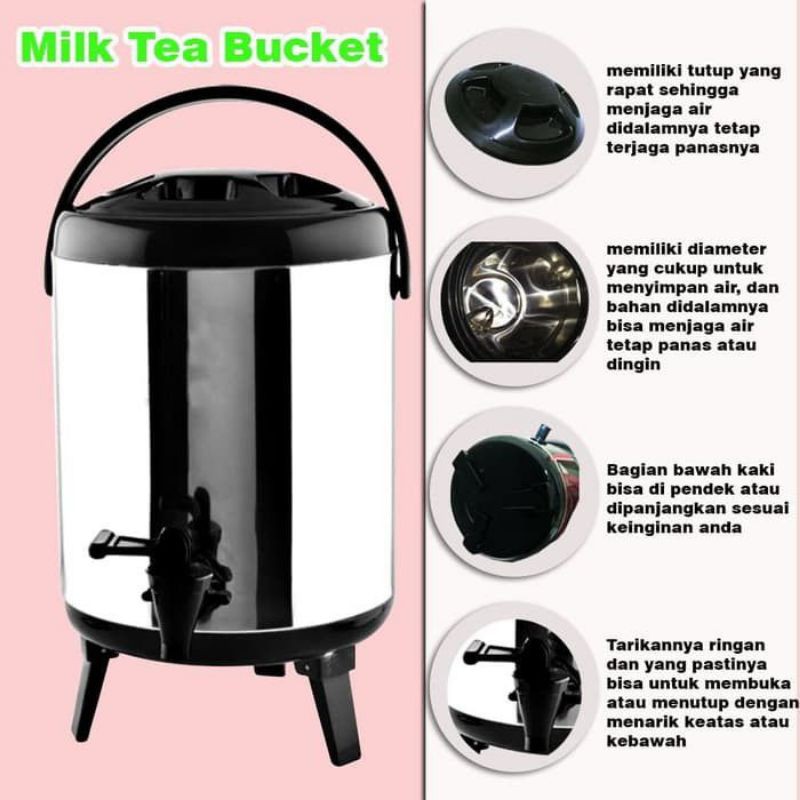 Jual Milk Tea Bucket 8Liter/Dispenser Teh Kopi | Shopee Indonesia