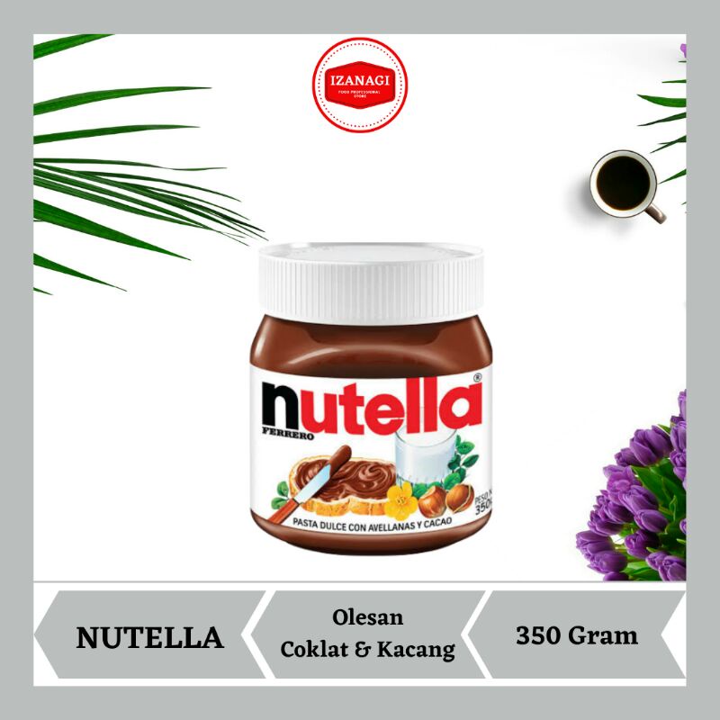 Jual NUTELLA CHOCOLATE HAZELNUT SPREAD/SELAI COKLAT HAZELNUT 350GR ...