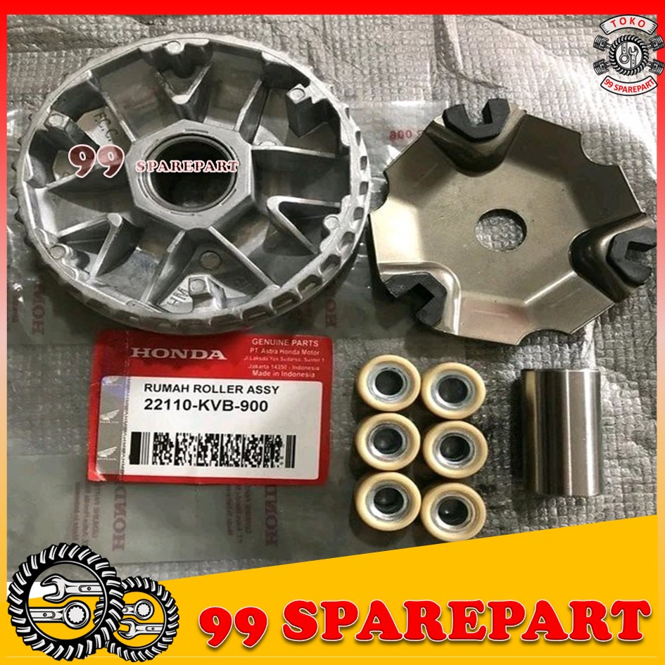 Jual 99Sperpart__Rumah roller set assy KVB VARIO+BEAT F1 HONDA | Shopee ...