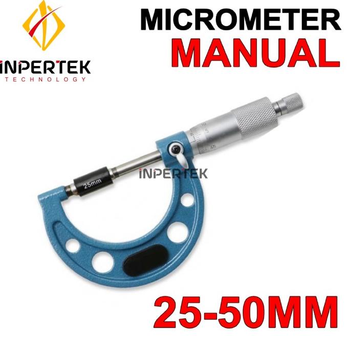 Jual MICROMETER 25-50 MM MICRO METER 25 50 MANUAL ALAT UKUR OUTSIDE ...