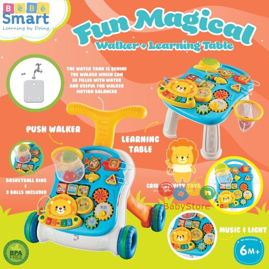 Jual BEBE SMART FUN MAGICAL WALKER AND LEARNING TABLE || SPACE BABY ...