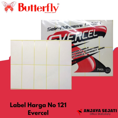 Jual Label Harga No. 121 Evercel | Tempelan Harga | Per5pack (isi ...