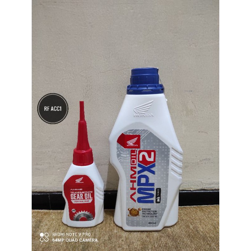 Jual Paket AHM matic MPX2 800ml ORIGINAL & Oli gardan 120ml | Shopee ...