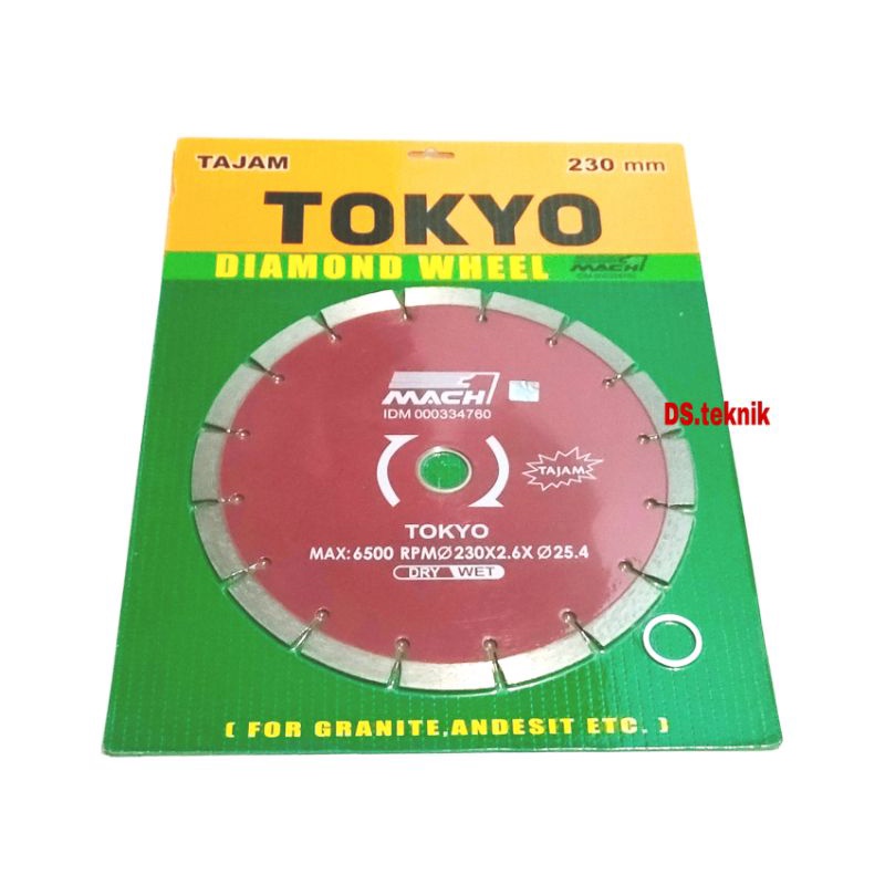 Jual DIAMOND WHEEL TOKYO DRY" 9" MATA GERINDA BETON 9" 9" INCH TAJAM ...