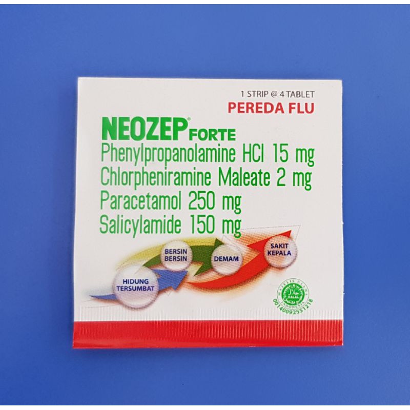 Jual NEOZEP FORTE 1Strip Isi 4Tablet | Shopee Indonesia