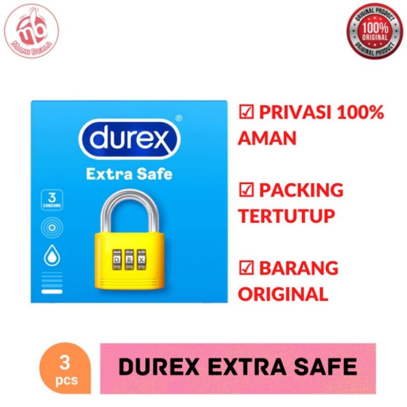 Jual durex extra safe isi 3 kondom | Shopee Indonesia