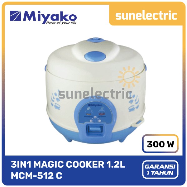 Jual Miyako MCM-512 C Magic Com / Rice Cooker Penanak Nasi 3in1 ...