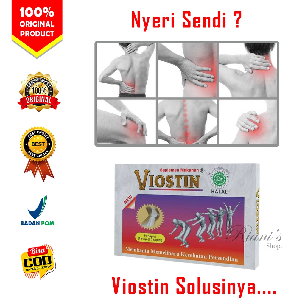 Jual Viostin Ds Original Halal 1 Box 30 Suplemen Nyeri Sendi Lutut ...