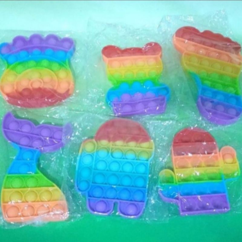 Jual POP IT BT21 / Mainan Pop It BTS / Pop it BTS / Gantungan kunci Pop ...