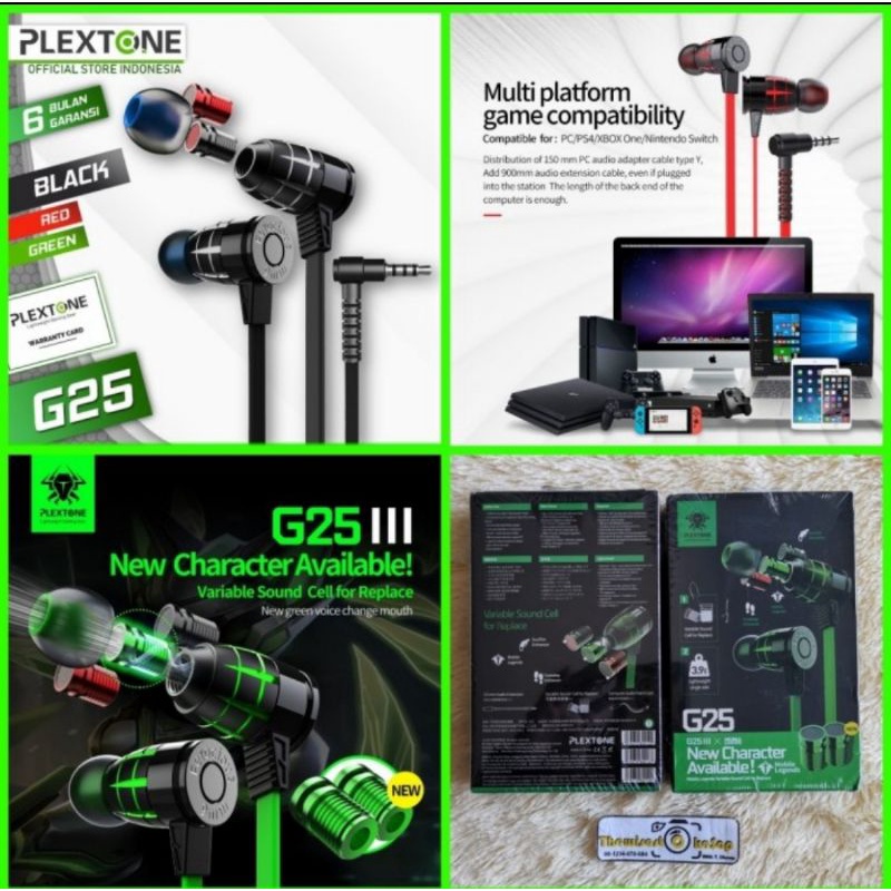Jual Headset Plextone G25 Gaming Earphone Noise Canceling Stereo alt ...