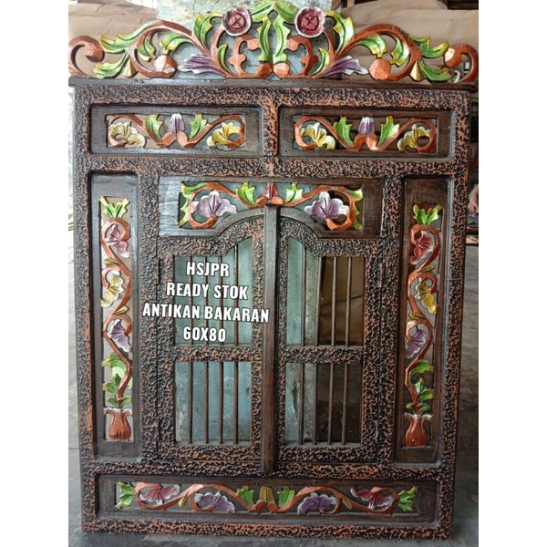 Jual READY STOK jendela kaca/krepyak 60x80 (packing FREE BUBBLE WARP ...