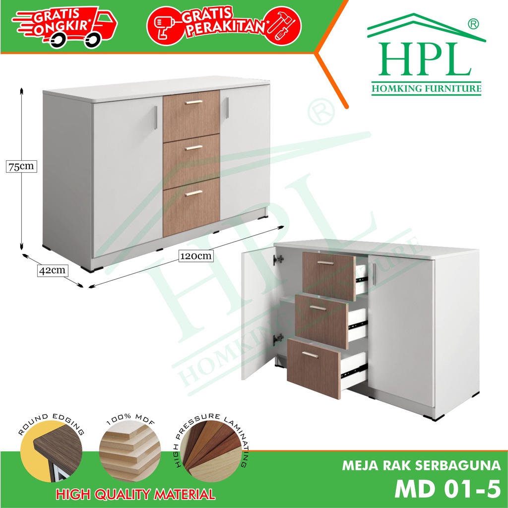 Jual HOMKING Rak Meja Serbaguna/Kabinet HPL | Shopee Indonesia