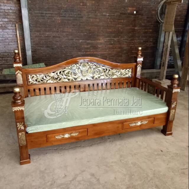 Jual Bale bale jati rahwana mewah furniture jepara ( sofabed, bangku ...