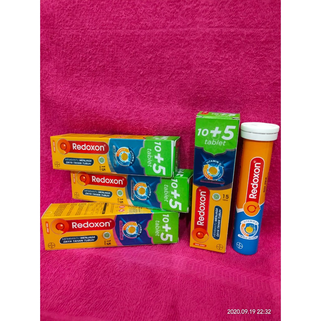 Jual Redoxon Rasa Jeruk Triple Action Isi 15 Tablet | Shopee Indonesia