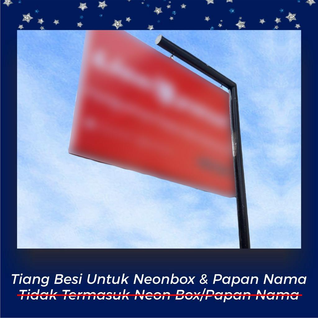 Jual Tiang Besi Neon Box dan Papan Nama | Shopee Indonesia