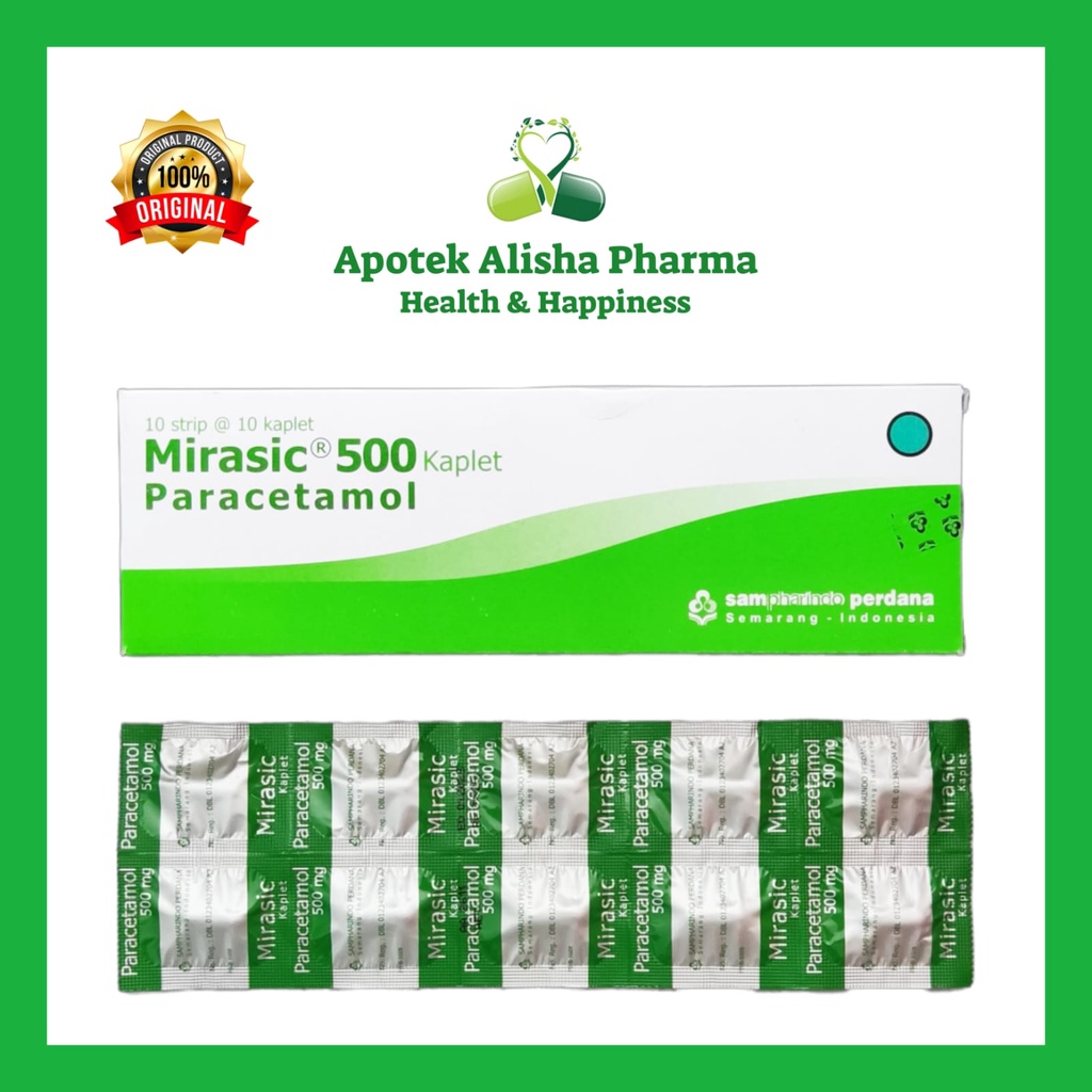 Jual Mirasic Tablet 500mg Box isi 100 Kaplet | Shopee Indonesia
