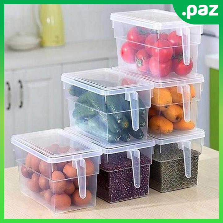 Jual Kotak Kontainer Makanan Kulkas Transparan Kitchen Storage Food Box ...