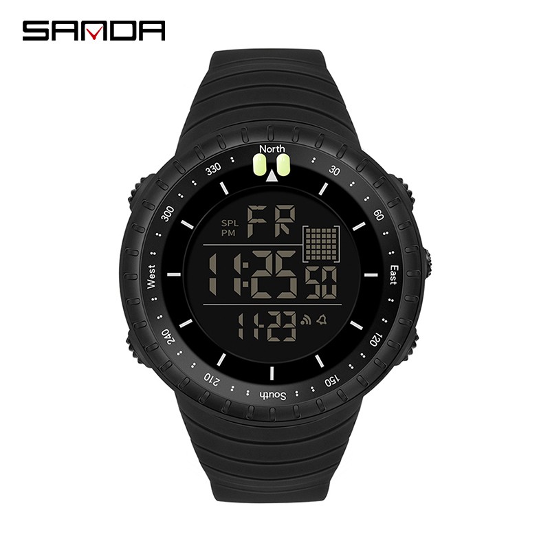 Jual SANDA 6071 Jam Tangan Pria Digital Tali Rubber Chronograph Anti ...