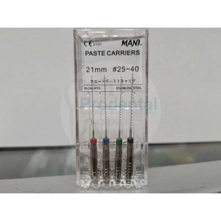 Jual Dental Mani Lentulo Paste Carriers 21mm Assorted #25-40 Dental ...