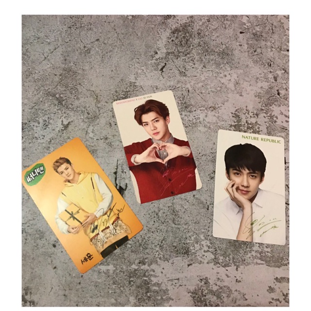 Jual Photocard sehun pc official (baca deskripsi) | Shopee Indonesia