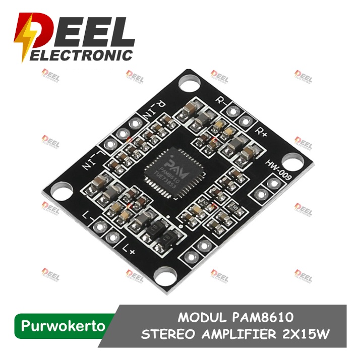 Jual MODUL PAM8610 2X15W DIGITAL POWER AMPLIFIER BOARD DUAL CHANNEL ...