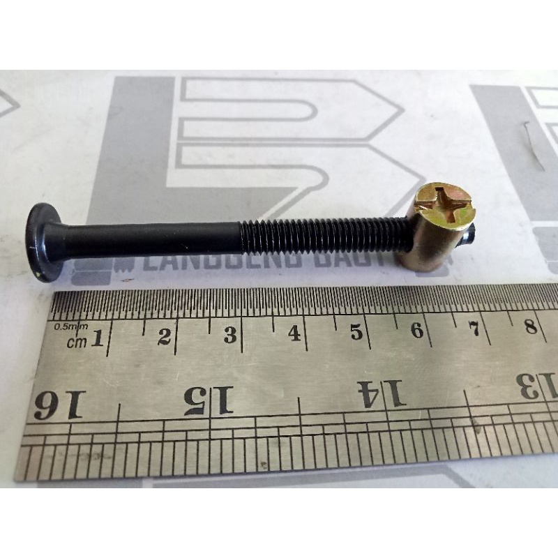 Jual Paket Baut JCBC M6 + Mur Guling / Palu - Baut Knockdown / Baut ...