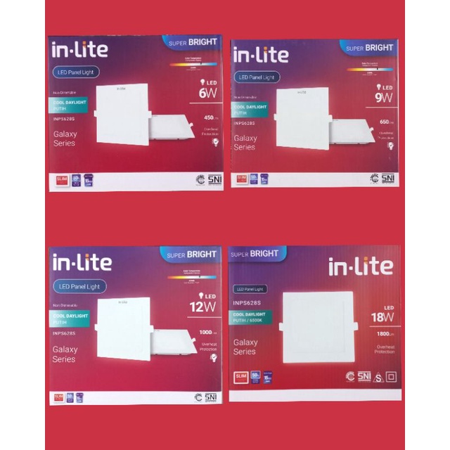 Jual Lampu Led Panel IB Kotak Inlite | Shopee Indonesia
