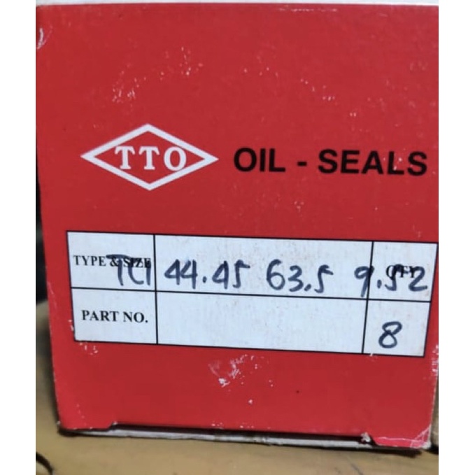 Jual Oil seal seri Tcv 22 35 8 tto, Tc4y 19,5 34,6 6,4 tto, Tci 44,45 ...
