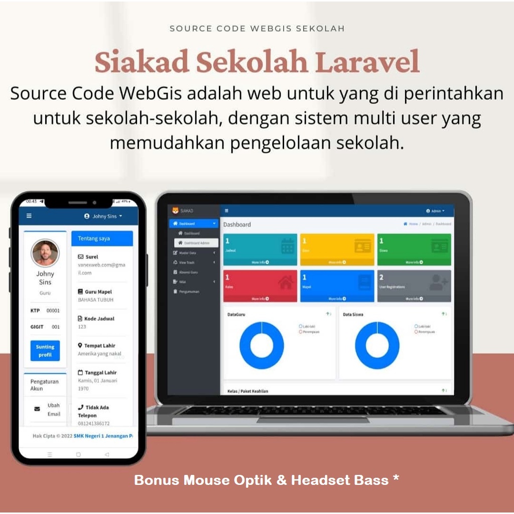 Jual Source Code Sistem Akademik Sekolah Laravel | Shopee Indonesia