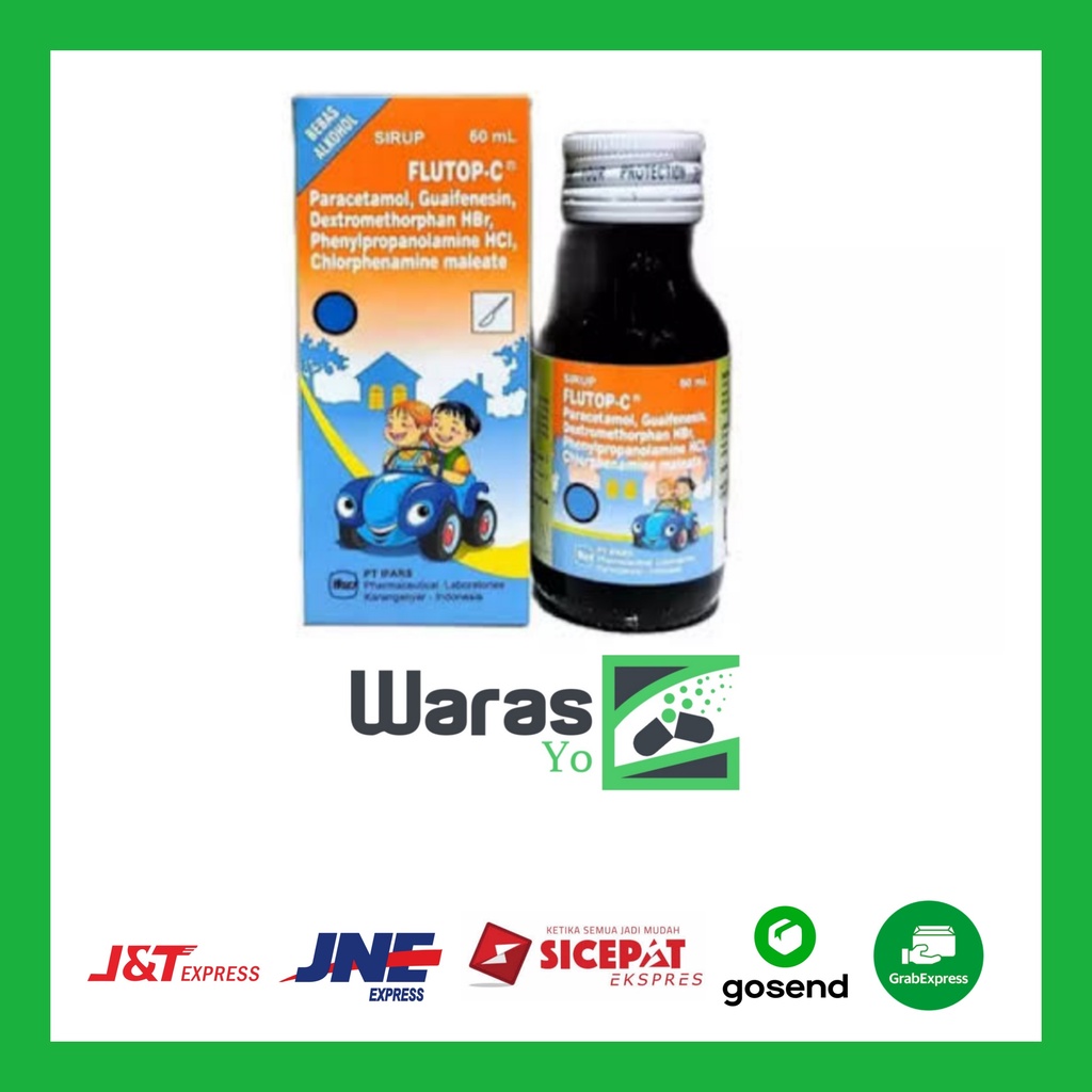 Jual [SW] Flutop C Sirup 60 ml - Obat Batuk Pilek Anak Rasa Jeruk ...